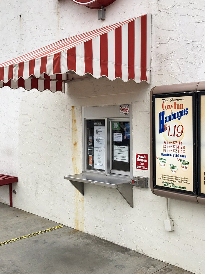 The walk-up window with its red and white awning beckons like a beacon to burger pilgrims from across the country.