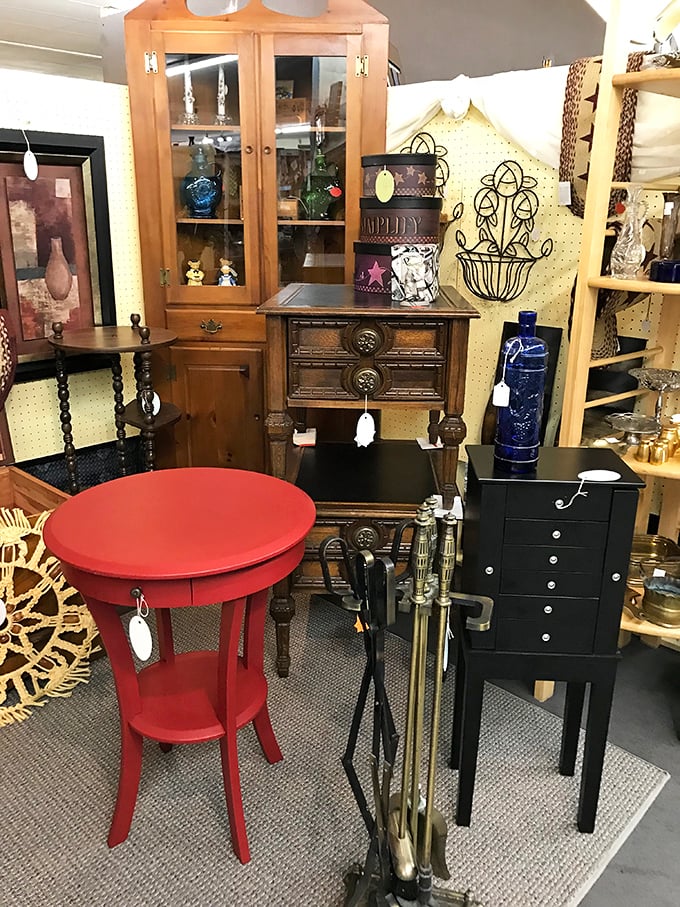 Furniture that has survived decades stands ready for its next chapter&mdash;that red accent table practically begging to become your new favorite piece.