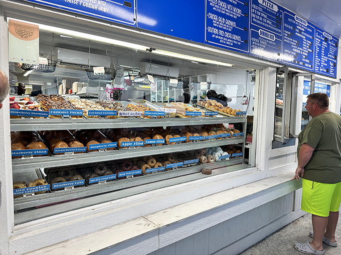The display case of dreams. Each shelf a different chapter in the story of "Why I Can't Button My Pants Anymore."