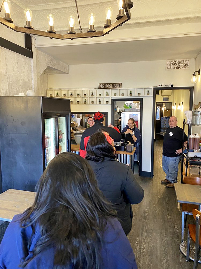 The line forms for a reason. Like waiting for concert tickets in the '70s, but the payoff is more immediate.