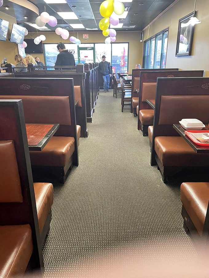 Booth after booth of possibility, each one a potential stage for the everyday theater of catching up, breaking bread, and planning what's next.