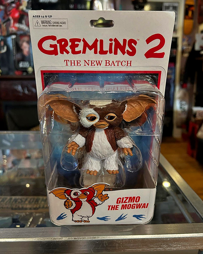 Gizmo the Mogwai, forever preserved in his pre-midnight-snack innocence. Just remember the three rules, and don't even think about getting him wet.