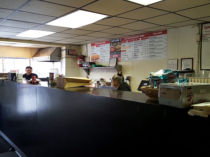 Where sandwich magic happens. The counter where ordinary ingredients transform into extraordinary lunch experiences.