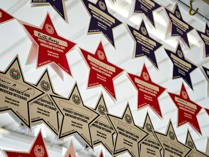 Stars honor supporters who help veterans &ndash; your bargain hunting transforms into patriotism with every purchase you make.