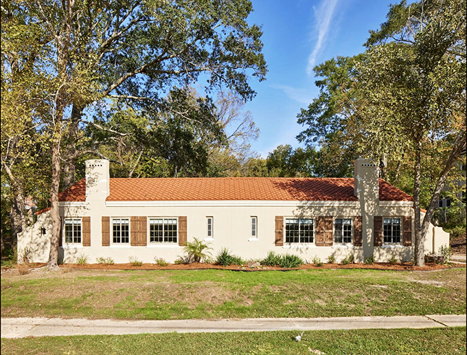 The Spanish Court's terra cotta roof and cream walls bring a Mediterranean flair to Louisiana &ndash; like paella with a side of cornbread, it surprisingly works.