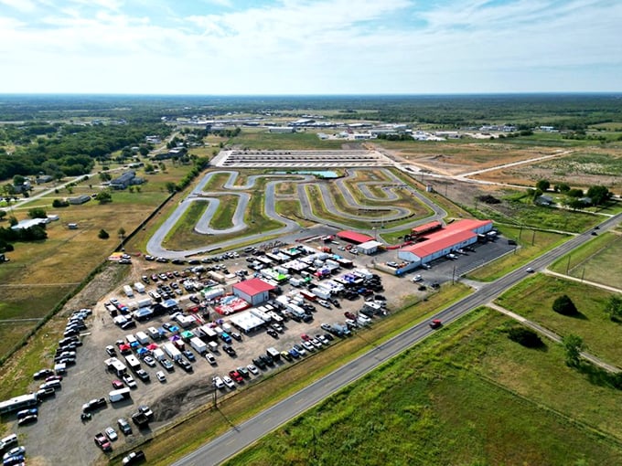 The complex sprawls across the Texas landscape like a motorsport oasis, drawing speed seekers from miles around to this temple of torque.