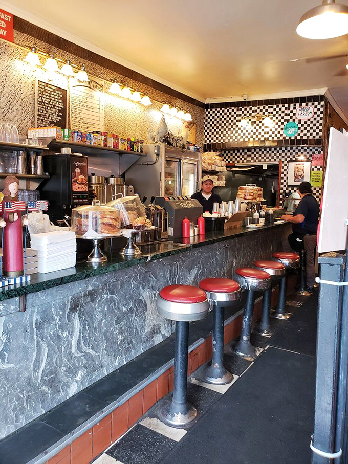 Those counter stools aren't just seats&mdash;they're front-row tickets to the best breakfast show in Brooklyn, where spatulas are the instruments of joy.