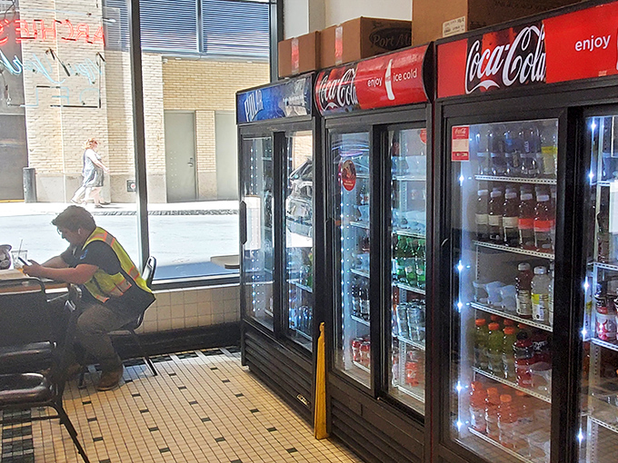 The beverage coolers stand ready with cold drinks&mdash;because fighting the good fight against thirst is part of the Archie's experience.