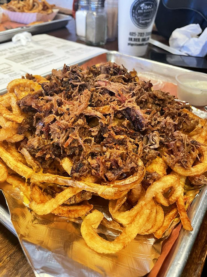 These loaded curly fries topped with pulled pork aren't just a side dish &ndash; they're a main event masquerading as an accompaniment.