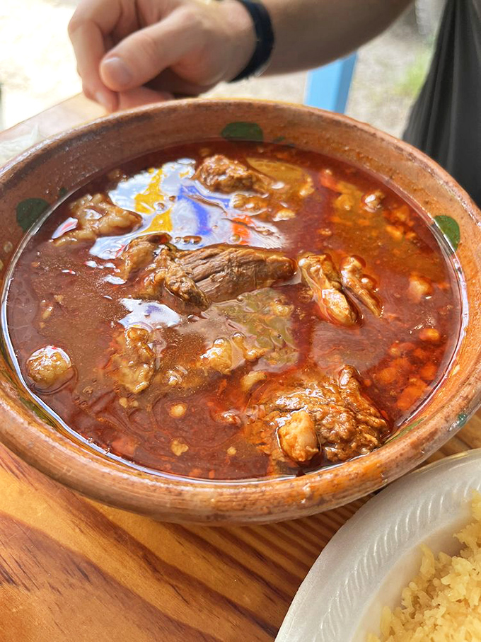 This birria isn't just soup&mdash;it's a rich, complex stew that's been simmering with tradition, patience, and enough spices to tell a story.