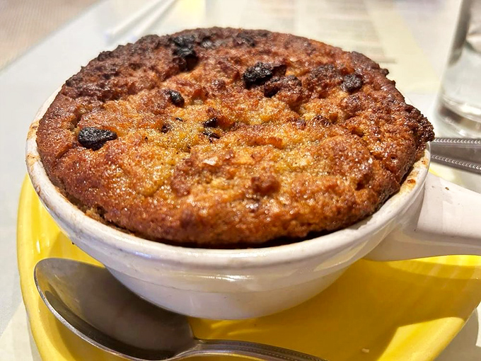 This isn't just bread pudding&mdash;it's what clouds would taste like if they were made of caramelized sugar and childhood memories.