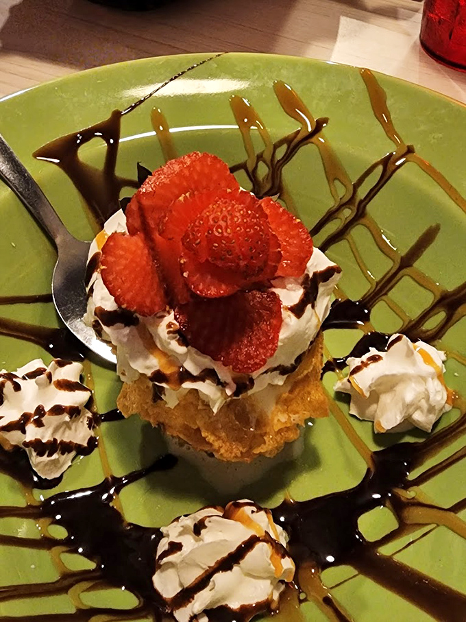 Dessert that defies gravity and restraint. When strawberries, whipped cream, and chocolate team up, resistance becomes futile.