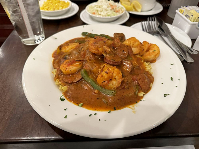 Jambalaya that brings the bayou to Baltimore&mdash;a spicy, saucy testament that G & M's talents extend well beyond their famous crab cakes.