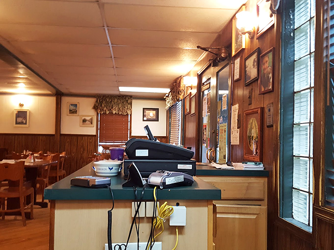This cash register area has witnessed more local news and weather predictions than any meteorologist in the tri-county area.