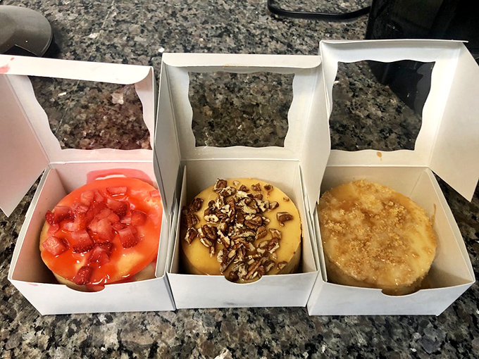 Three little boxes of joy &ndash; proof that sometimes the best things in life come in small, perfectly portioned packages.