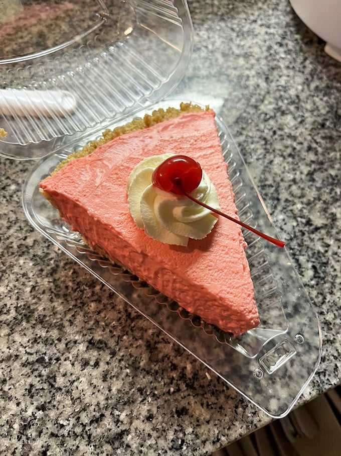 This rosy cherry limeade pie isn't just pretty in pink&mdash;it's the dessert equivalent of wearing a feather boa to the grocery store.