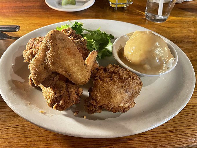 Maryland fried chicken doesn't need Nashville's heat to make a statement. Golden, crispy, and served with gravy that should be illegal.