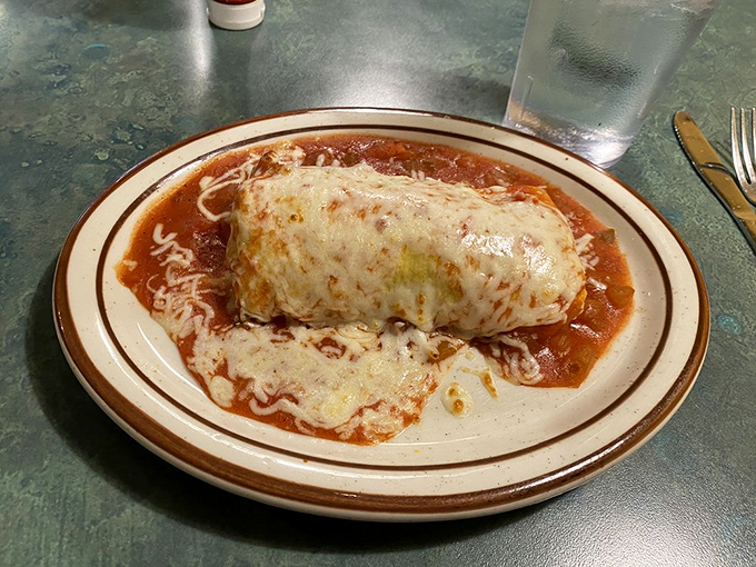The Chile Relleno arrives like a gift&mdash;wrapped in a delicate egg batter, stuffed with cheese, and swimming in sauce that you'll be tempted to drink with a straw.