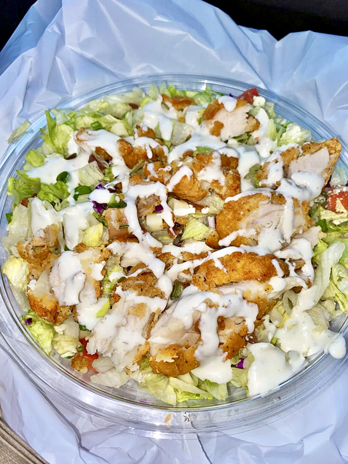 This chopped salad is what happens when vegetables decide to throw a party and invite crispy chicken as the guest of honor.