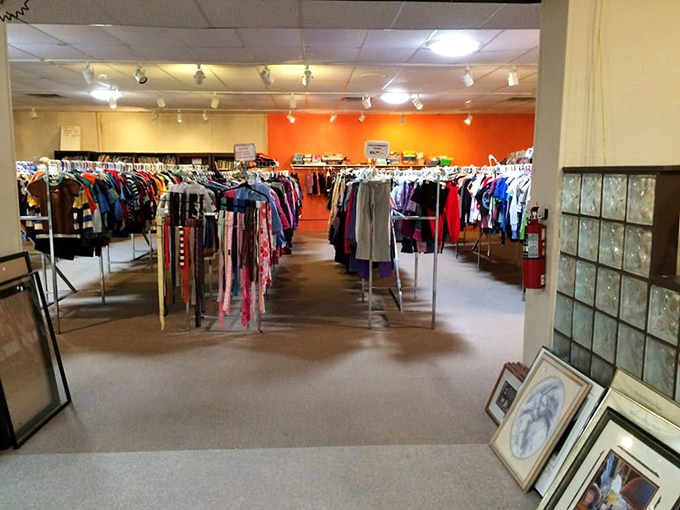 A rainbow of second-hand fashion awaits – that perfect jacket you didn't know you needed until this very moment.