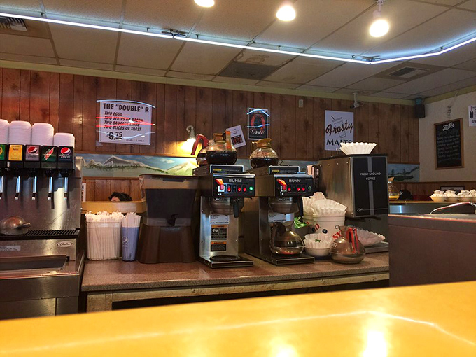 Coffee is serious business here &ndash; note the Twin Peaks references subtly reminding you that yes, this is that diner from your favorite cult show.