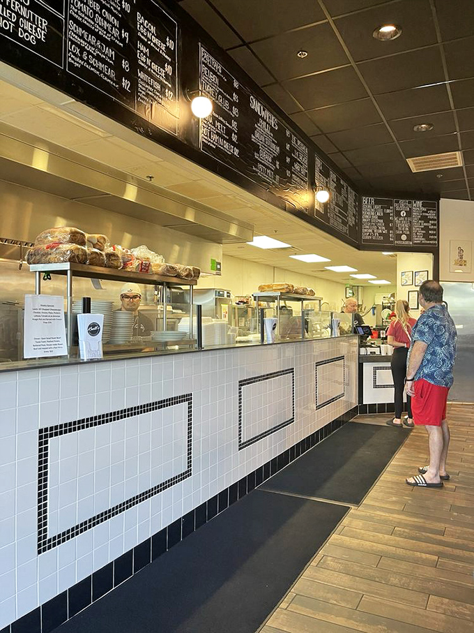 The deli counter of dreams! It's like the Willy Wonka factory for grown-ups, where pastrami replaces chocolate and the golden ticket is a perfectly toasted bagel.