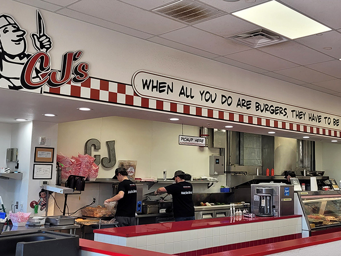 "Place Order Here" might be the three most promising words in the English language when they lead to burgers this good.