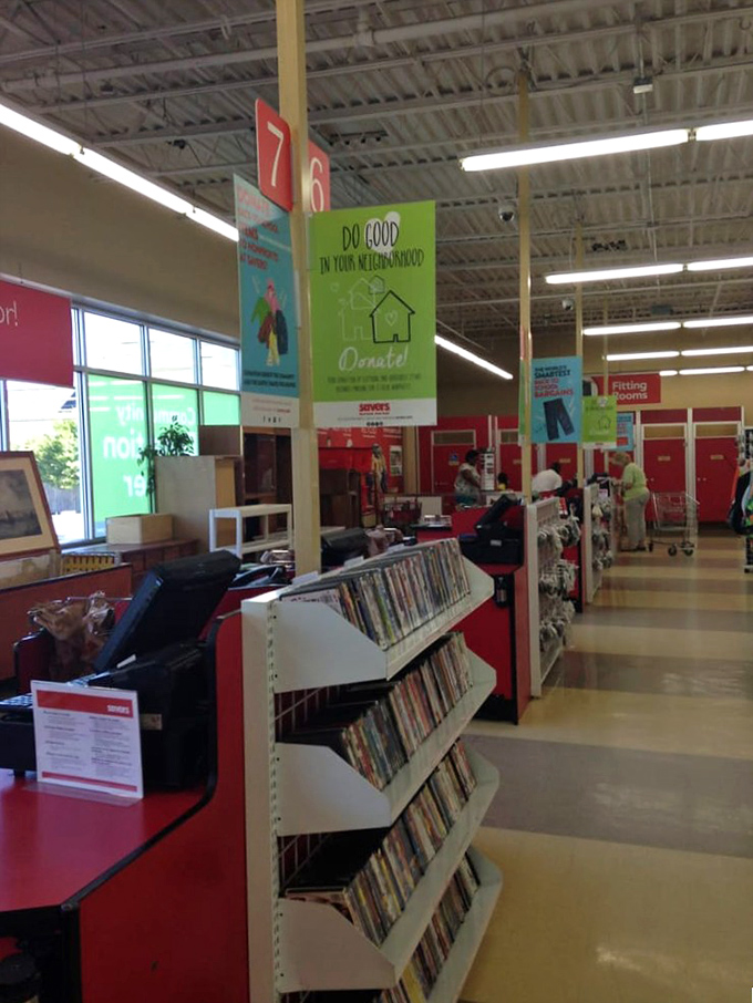 The checkout area: final destination for treasure hunters before their newfound prizes begin life in a different home.