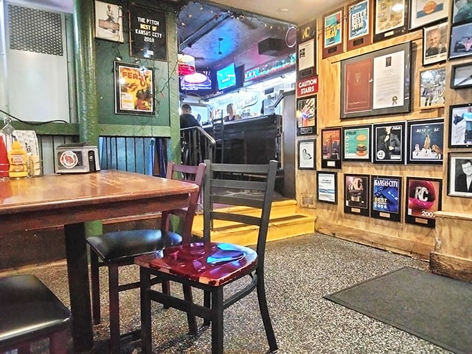 Every framed memento and weathered photo tells a chapter in this joint's storied history of feeding hungry Kansas Citians.