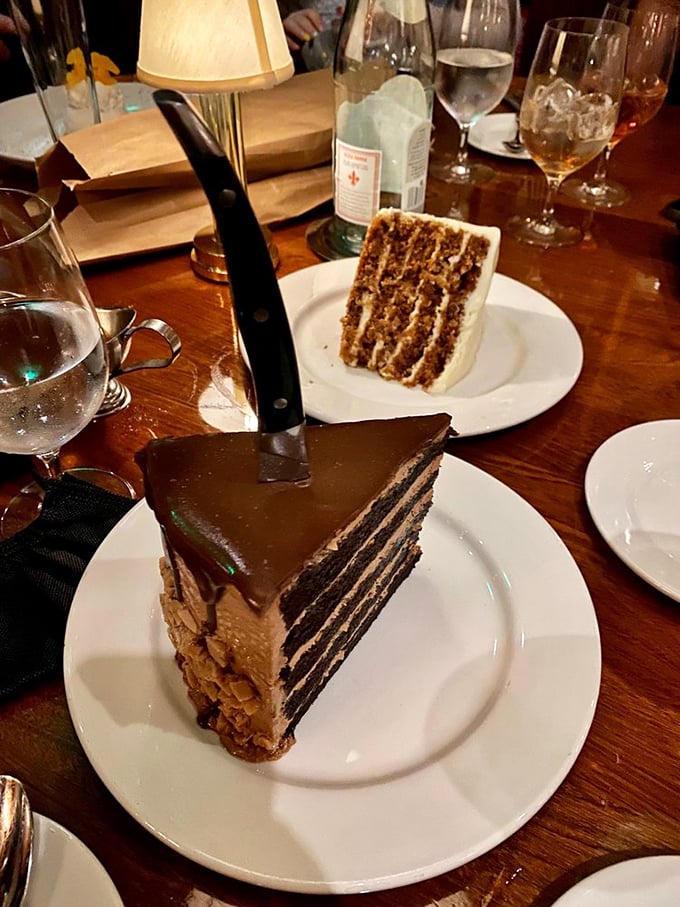 Layer upon layer of chocolate decadence that doesn't just satisfy your sweet tooth&mdash;it throws a party for it. Worth every calorie.