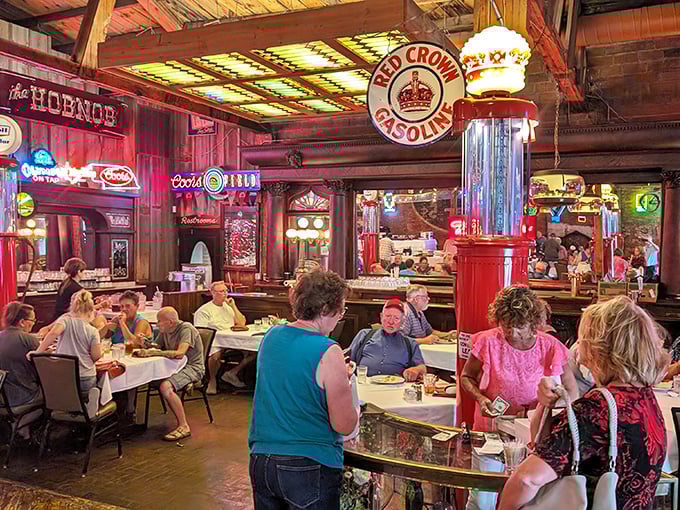 The dining room buzzes with conversation and satisfaction&mdash;locals who've known this place for decades mixing with travelers who just got lucky.