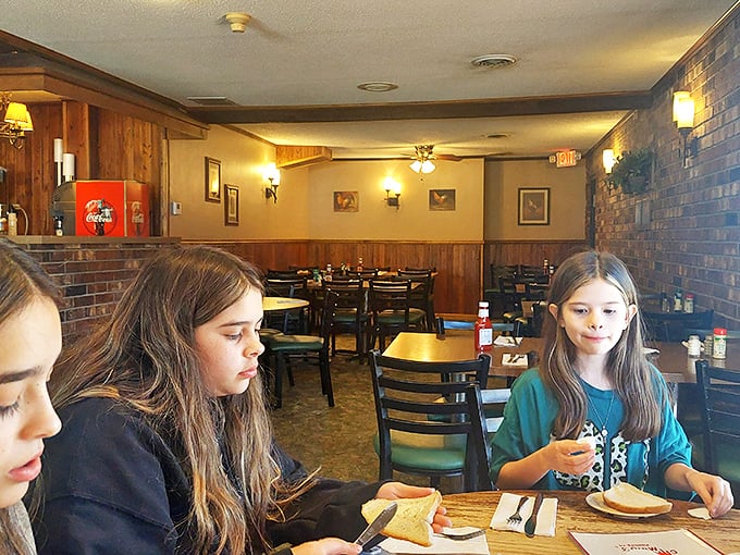 Three generations sharing a meal and making memories. The true magic of places like Chicken Mary's isn't just the food&mdash;it's the connections formed around it.