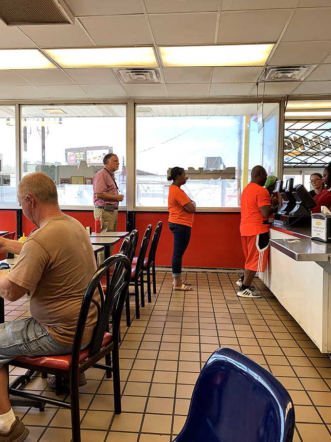 The counter service dance&mdash;locals and travelers alike waiting for their turn at the register. Some traditions are worth preserving.