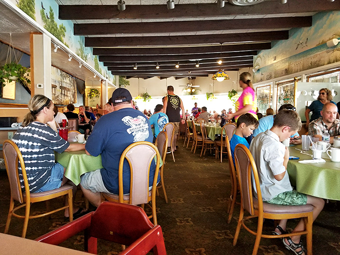 Every table tells a story, every plate holds a memory &ndash; the communal theater of diner life plays out beneath exposed beams.