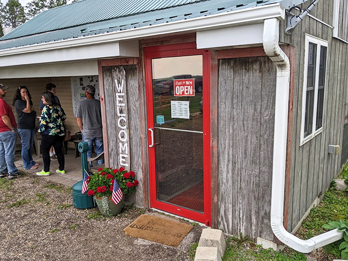 The red door welcomes hungry visitors like the pearly gates to comfort food heaven. Worth the drive from anywhere in Iowa!