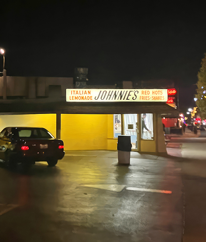 Even after dark, Johnnie's sign glows like a North Star for the sandwich-obsessed, a midnight beacon for beef pilgrims.