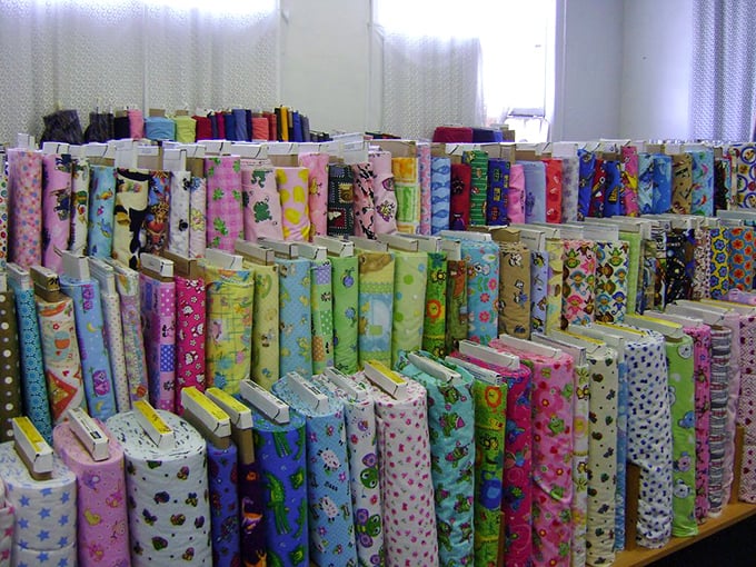 The flannel section explodes with cheerful patterns&mdash;proof that the fabric of winter warmth doesn't have to look like a lumberjack's closet.