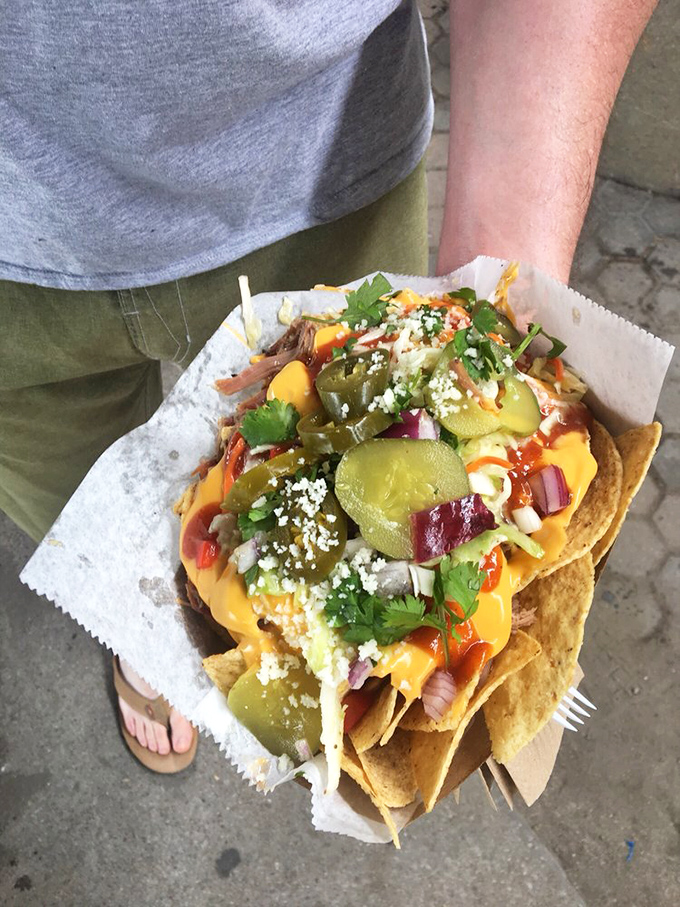 Market food that fuels the treasure hunt &ndash; loaded nachos that provide the perfect energy boost between vintage vinyl and antique armoires.