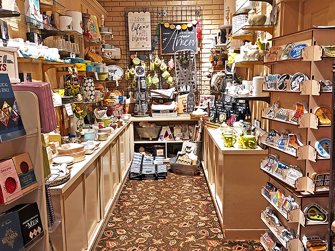 The gift shop offers take-home treasures for when your stomach is full but your heart isn't ready to leave.