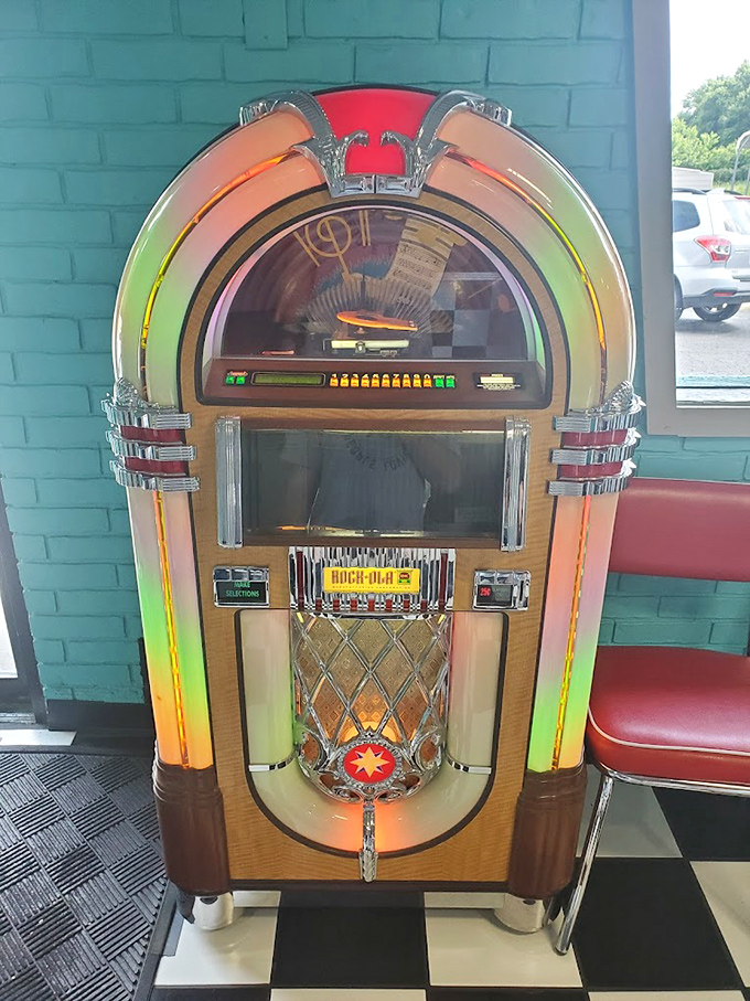 Not just a jukebox&mdash;a time machine that accepts quarters. Drop one in and suddenly your burger has a soundtrack from American Bandstand.