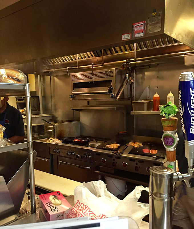 Behind the scenes where the griddle sizzles with promise&mdash;this is the engine room of flavor that powers Atlanta's New York deli dreams.