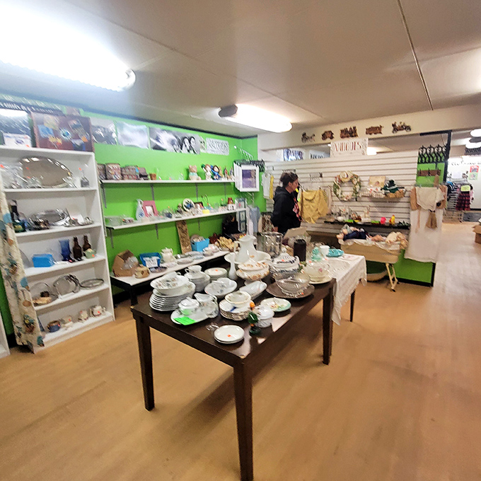 The thrift shop that time forgot! This expansive space is like Indiana Jones meets Marie Kondo, with treasures waiting to be unearthed.