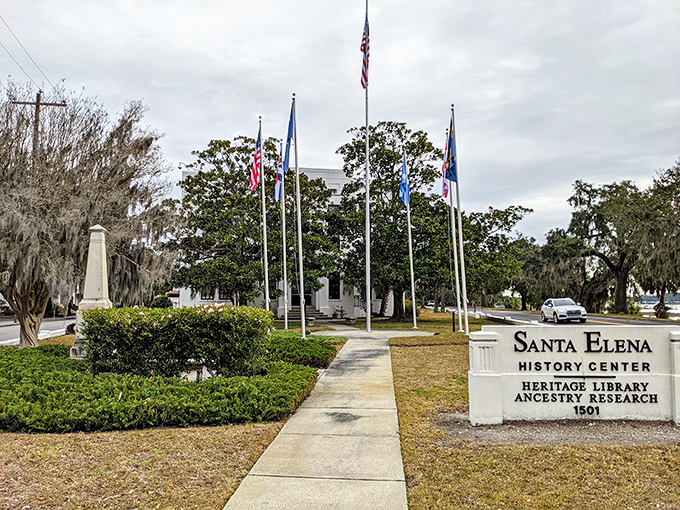 The Santa Elena History Center &ndash; where flags flutter in the breeze as if waving you in to discover stories centuries in the making.