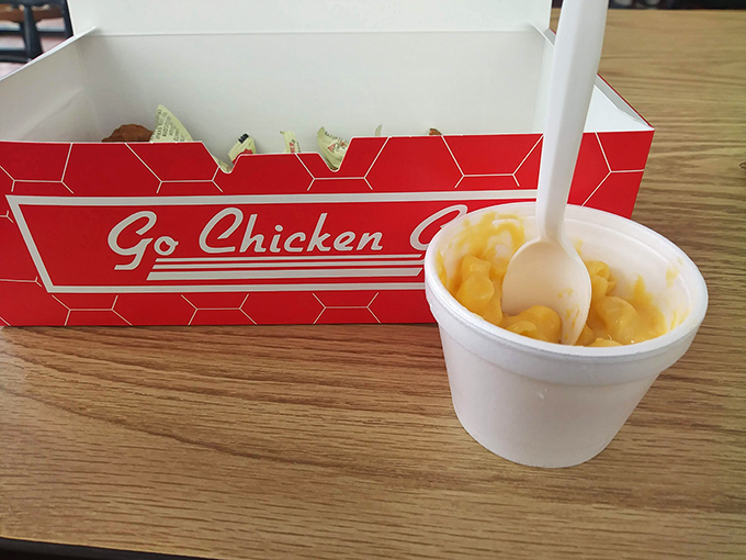 Mac and cheese that doesn't come from a blue box. This is the comfort food equivalent of a warm hug from your favorite aunt.