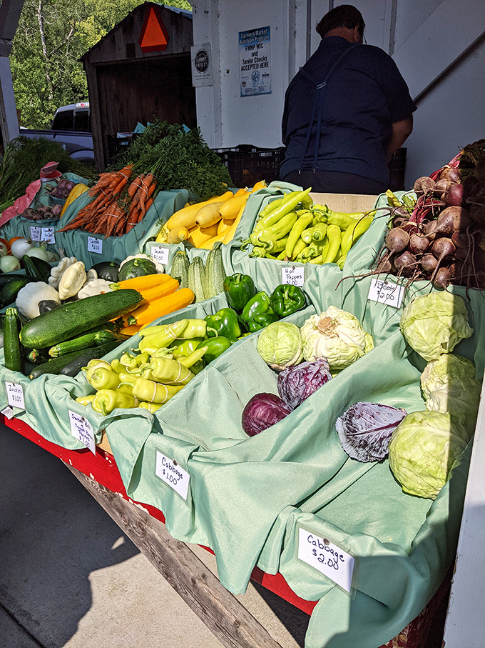 The farmers market's rainbow of produce tells the real story of Garrett County&mdash;where vegetables have their own fan clubs.