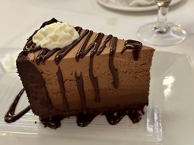 This chocolate creation isn't just dessert&mdash;it's therapy on a plate, with chocolate layers dense enough to have their own gravitational pull.