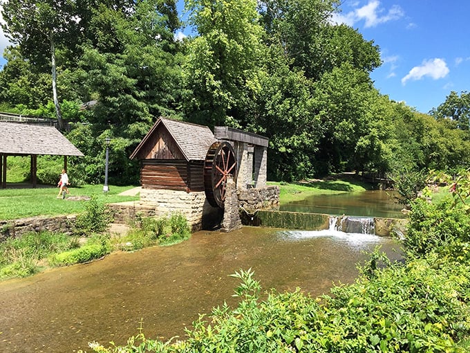 This picturesque waterwheel isn't just Instagram bait&mdash;it's a working piece of history that transforms a simple creek into postcard-perfect Kentucky charm.