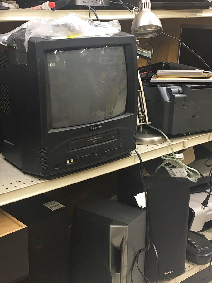 This TV/VCR combo isn't just outdated technology&mdash;it's a portal to 1997, when you could watch "Seinfeld" finales and record "Friends" episodes simultaneously.