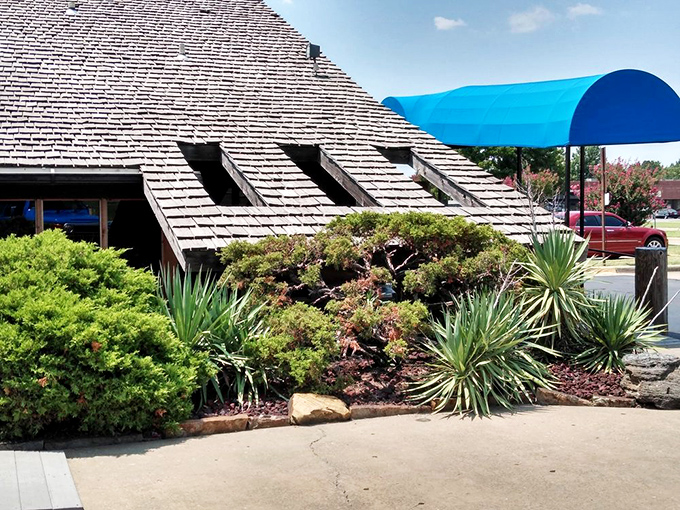 The landscaping outside is as thoughtfully composed as the plates inside&mdash;rustic, unfussy, and perfectly Oklahoman.