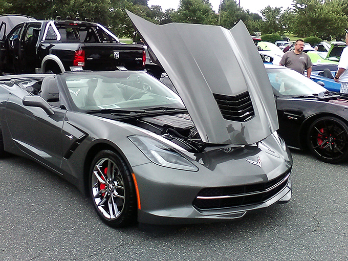 Modern meets classic at the museum's outdoor shows&mdash;this Corvette's sleek lines show how automotive design has evolved while maintaining its soul.